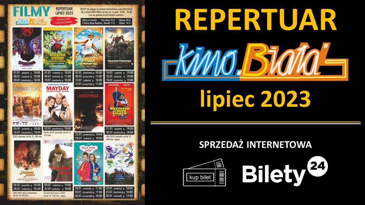 Repertuar Kina „Biała”: Lipiec 2023 – Miasto Grybów Repertuar Kina „Biała”: Lipiec 2023 – Miasto Grybów